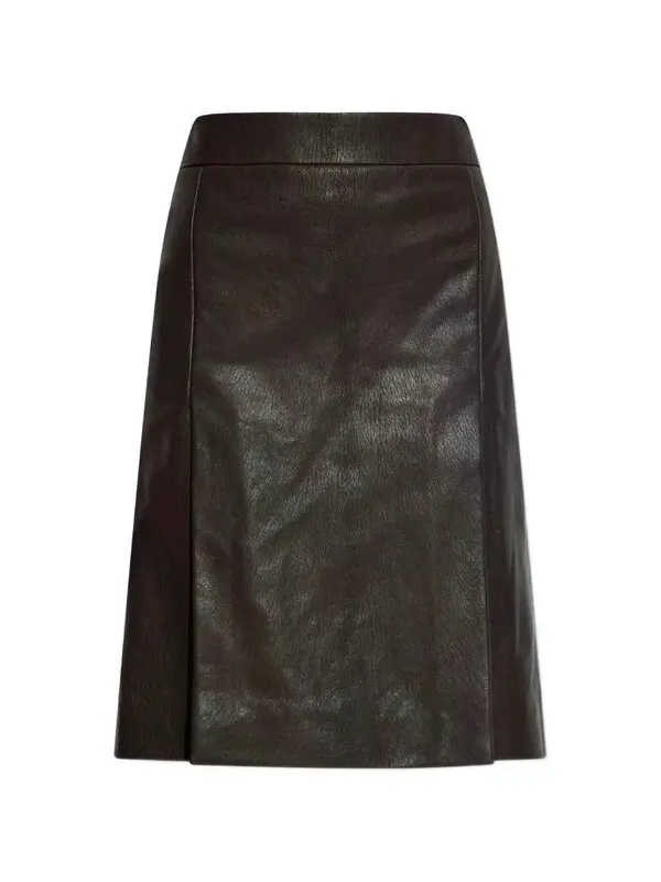 FERRAGAMO Leather Mini Skirt