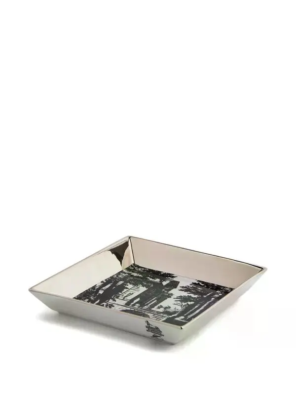 FORNASETTI Giardino Settecentesco Square Garden Tray - Neutrals