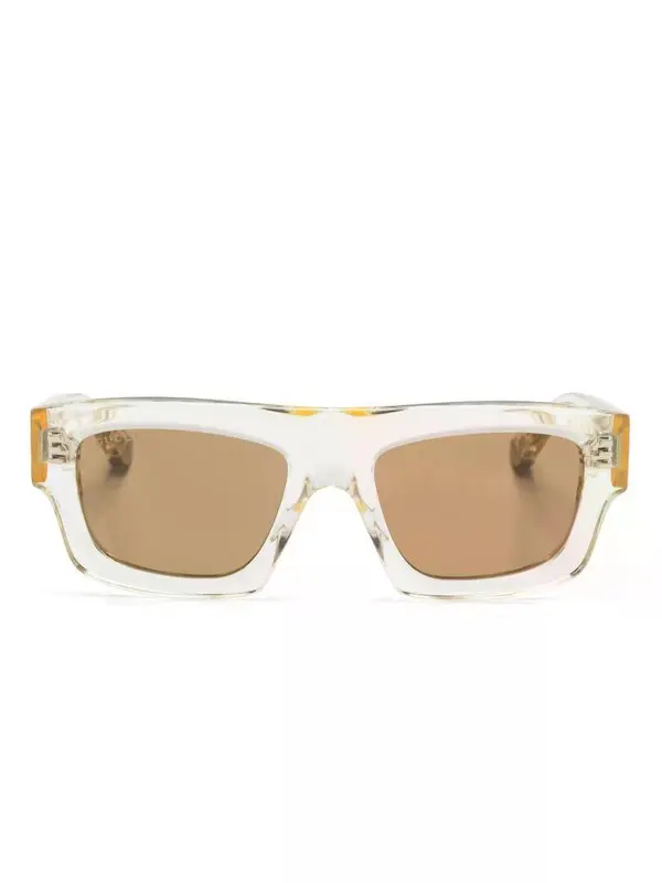 Gucci Square Frame Sunglasses - Yellow