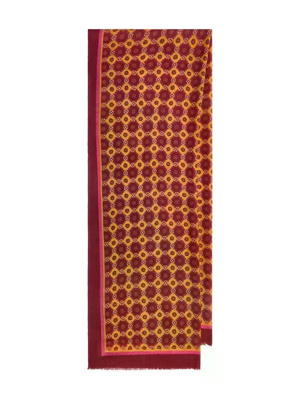Malìparmi Geometric-patterned Scarf - Red
