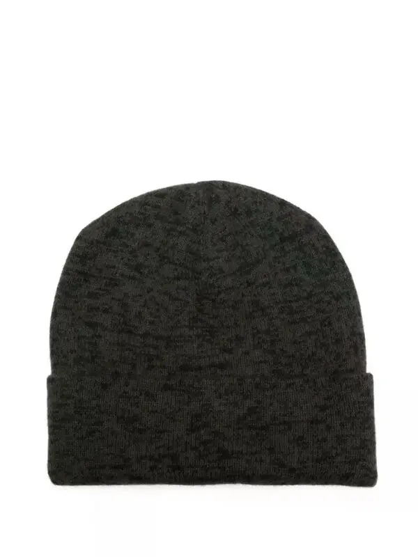Frenckenberger Mélange-effect Beanie - Black