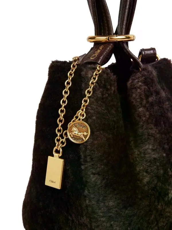 Chloé Spin Shearling Tote Bag