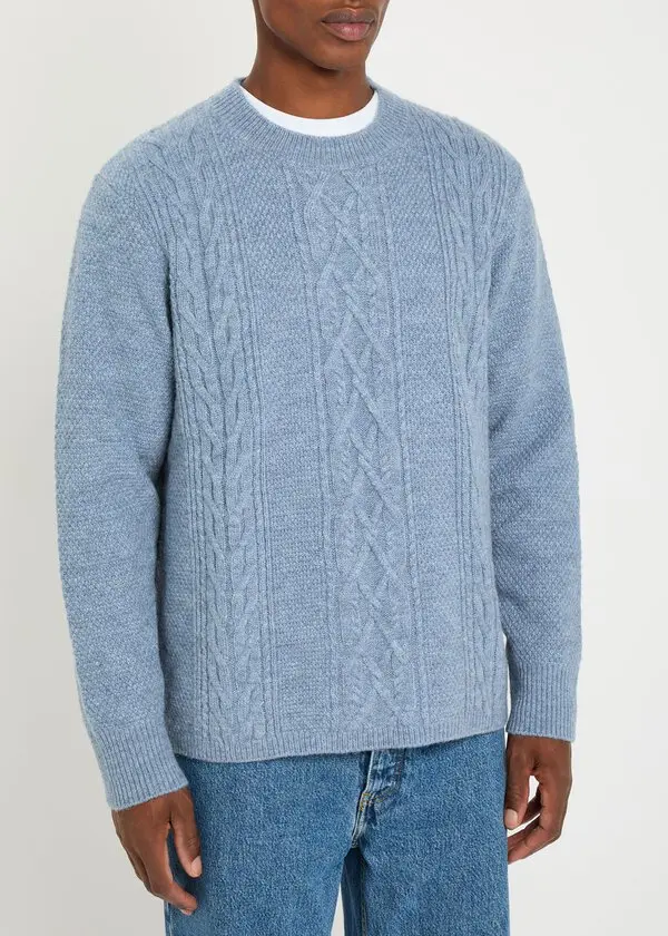 WAX LONDON Hyatt Cable-knit Jumper