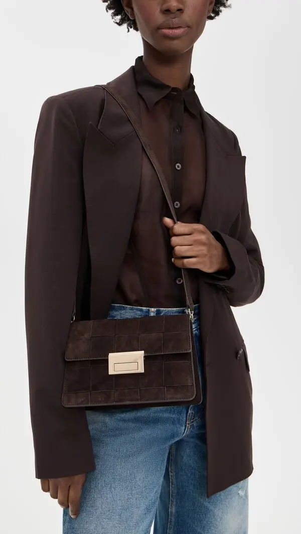 LOEFFLER RANDALL Delphine Leather Clutch