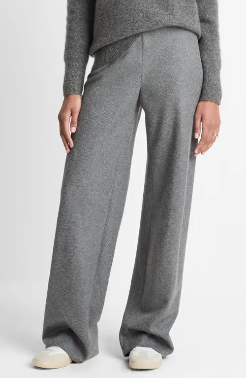Vince High-waist Straight-leg Trousers - Medium Heather Grey