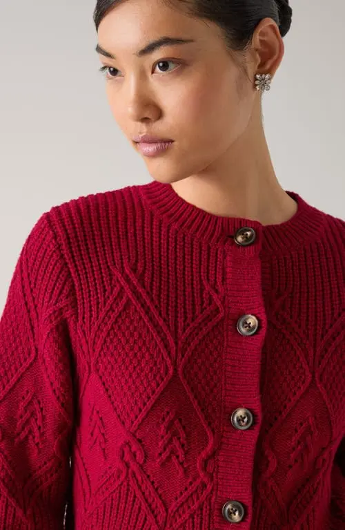 LK BENNETT Orla Pointelle Cardigan