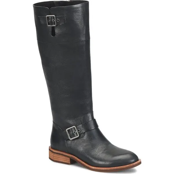KORK-EASE® Everly Knee High Boots - Black Leather