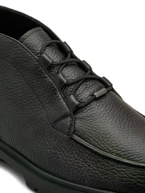 TOD'S Pebble-grain Lace-up Boots