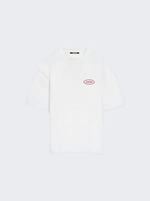 Jacquemus Le Tee Stazione Station Patch - White