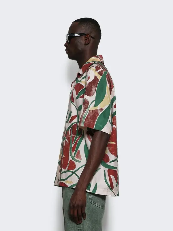 Jacquemus La Chemise Fonccio Print Abstract Vegetal Pi