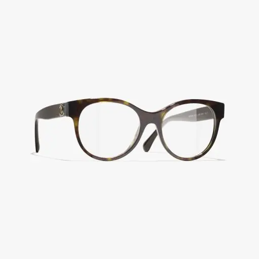 Chanel Pantos Eyeglasses - Tortoise & Brown
