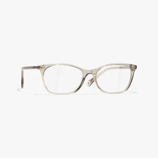 Chanel Rectangle Eyeglasses - Taupe