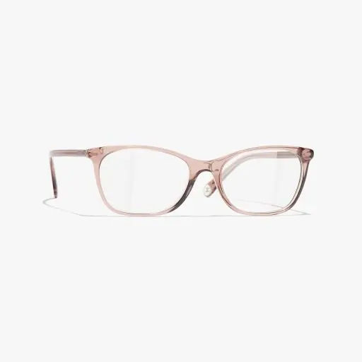 Chanel Rectangle Eyeglasses - Transparent Brown