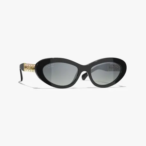 Chanel Cat Eye Sunglasses - Black