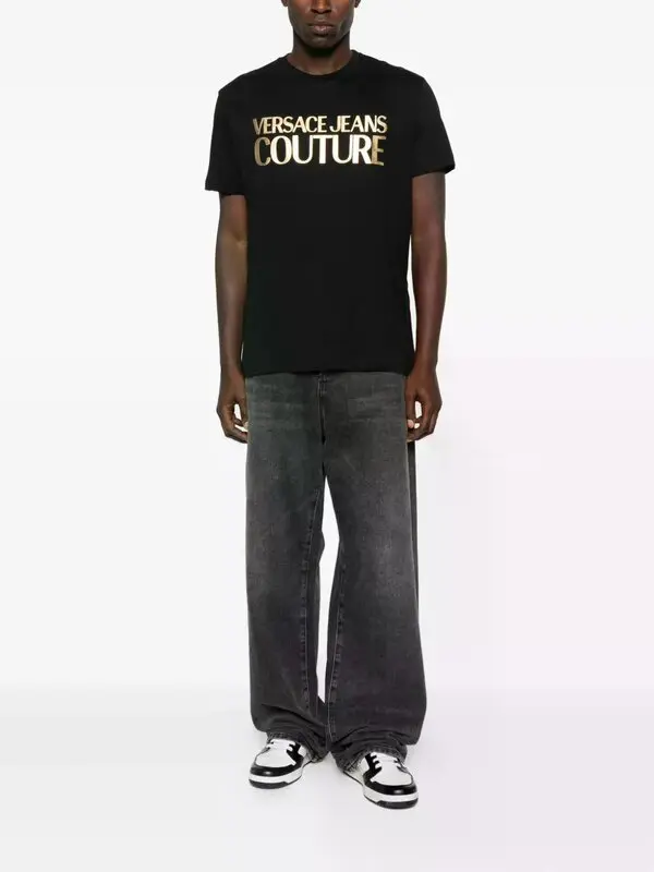 Versace Logo-print T-shirt - Black