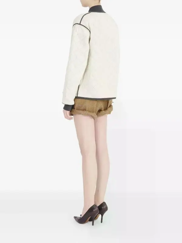 MAISON MARGIELA Quilted Bomber Jacket - White