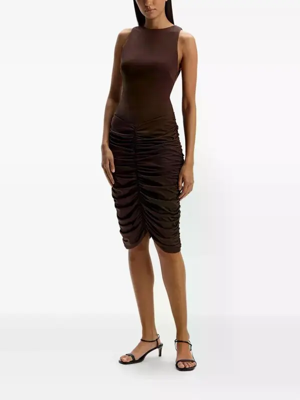 12 STOREEZ Sleeveless Ruched Dress