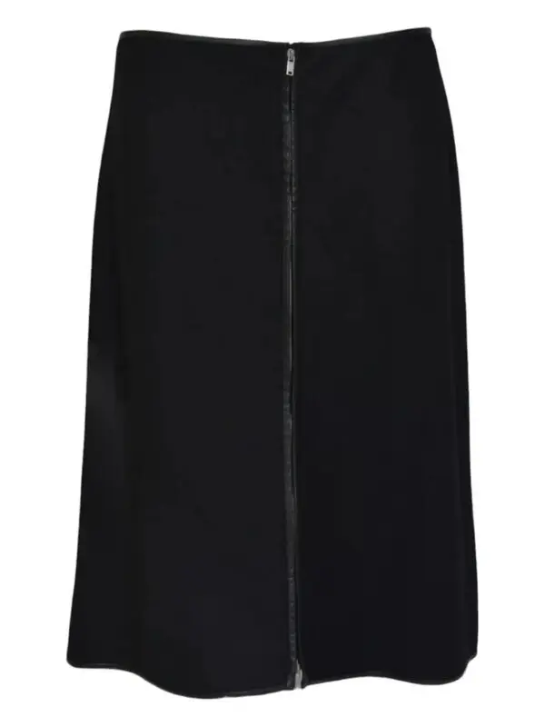 JIL SANDER Zip Midi Skirt
