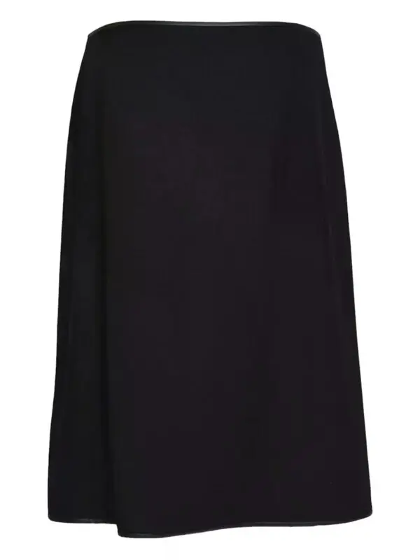 JIL SANDER Zip Midi Skirt