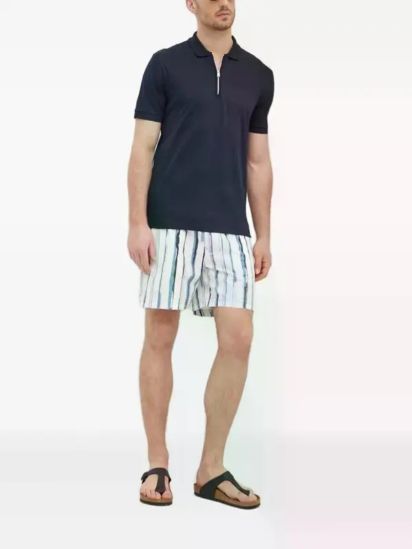 BOSS Striped Drawstring Shorts