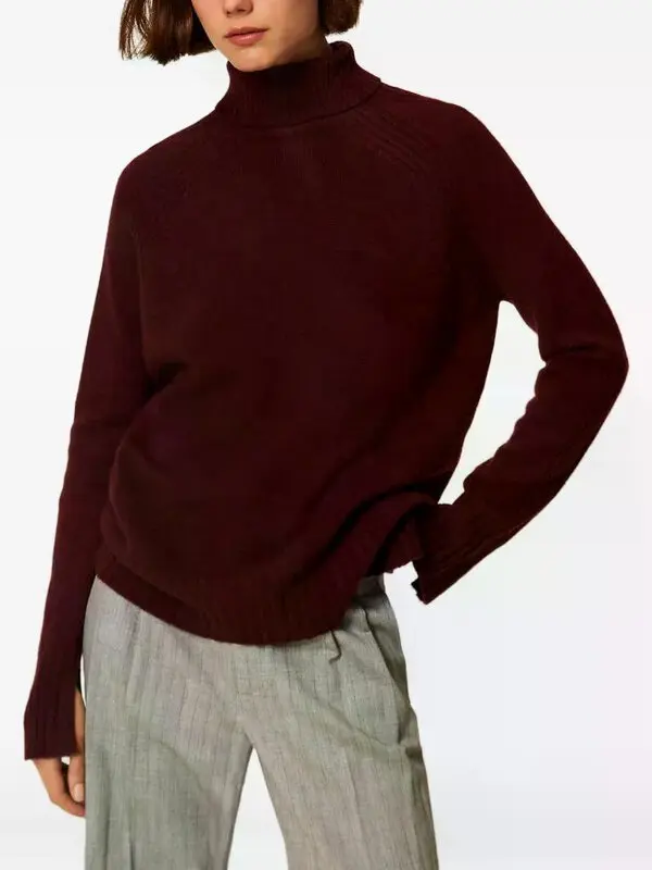 TWINSET Ribbed Turtleneck Jumper
