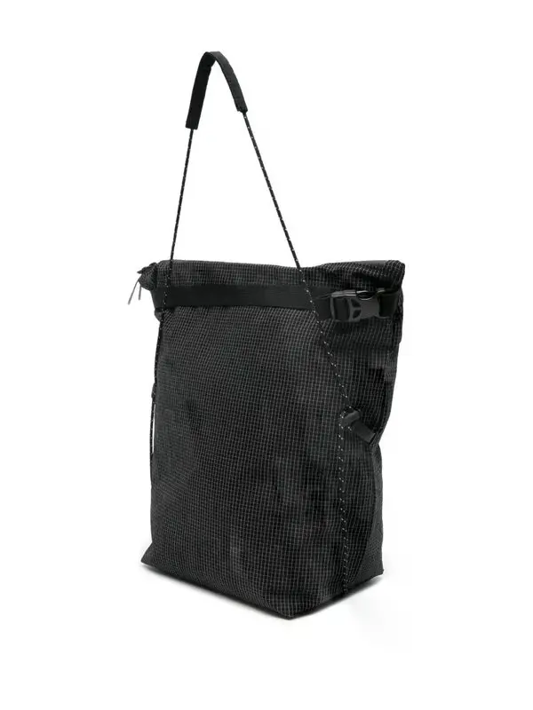 ROA Grid-pattern Top-handle Shoulder Bag