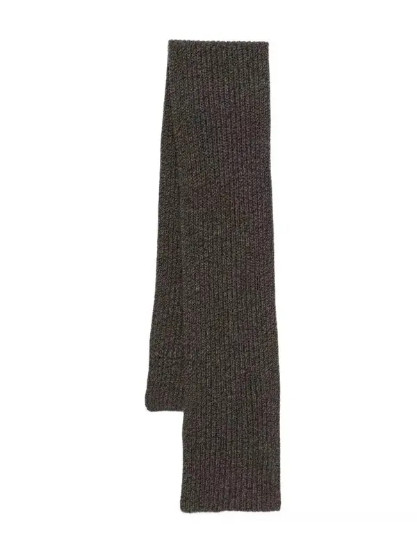Agnona Button-detail Scarf - Grey