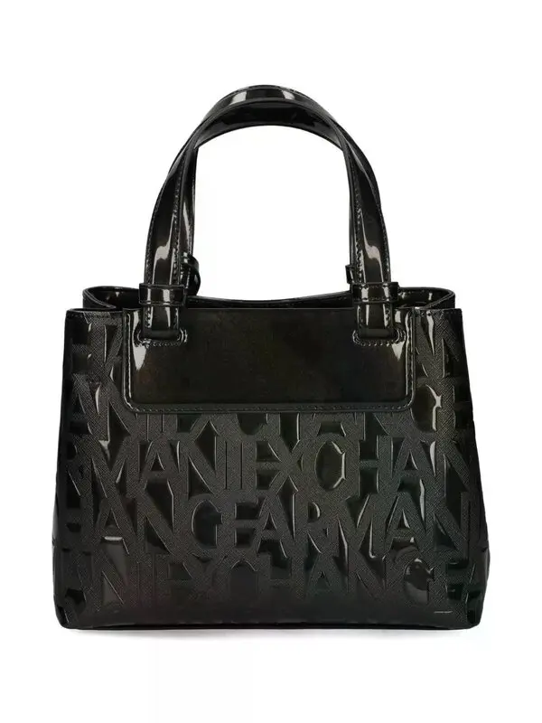 Armani Exchange Logo Embossed Tote Bag