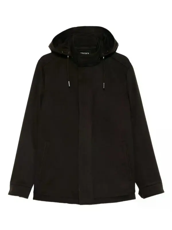 Zegna Drawstring-hood Coat