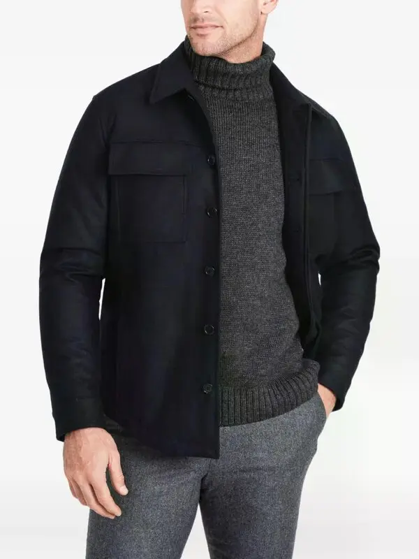 NORWEGIAN WOOL Flap-pocket Wool Jacket