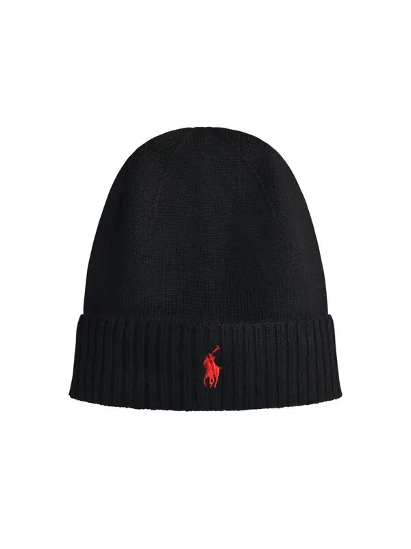 Ralph Lauren Wool Beanie - Black
