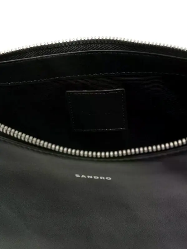 Sandro Lamb Leather Crossbody Bag