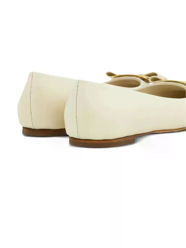 FERRAGAMO Vara Ballet Flats - Neutrals