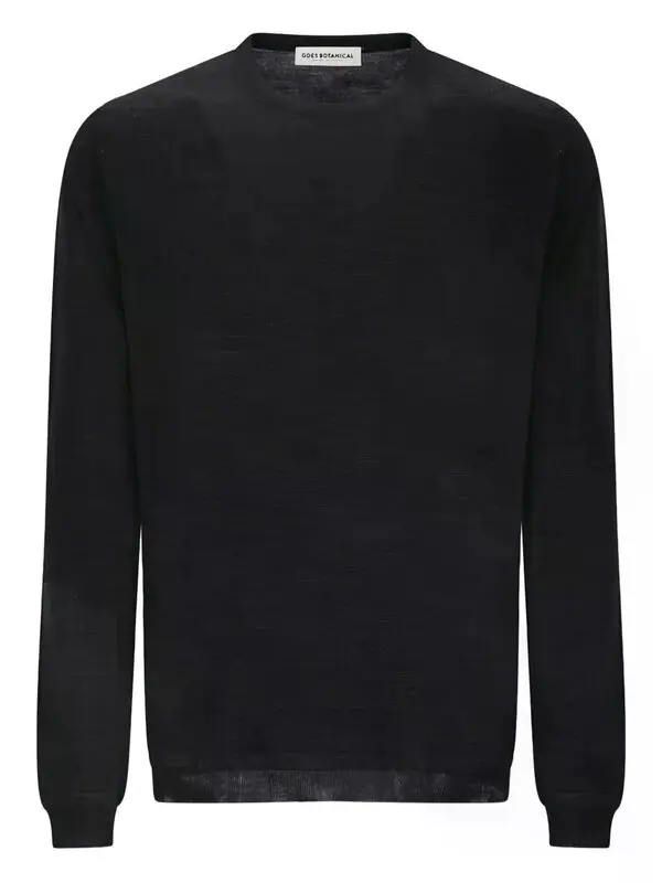 GOES BOTANICAL Tubular Crewneck Sweater - Black