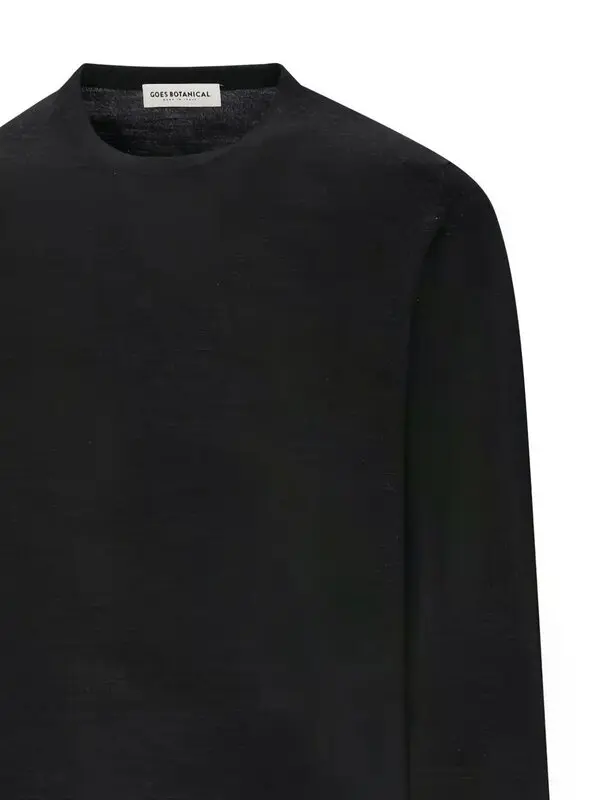 GOES BOTANICAL Tubular Crewneck Sweater - Black