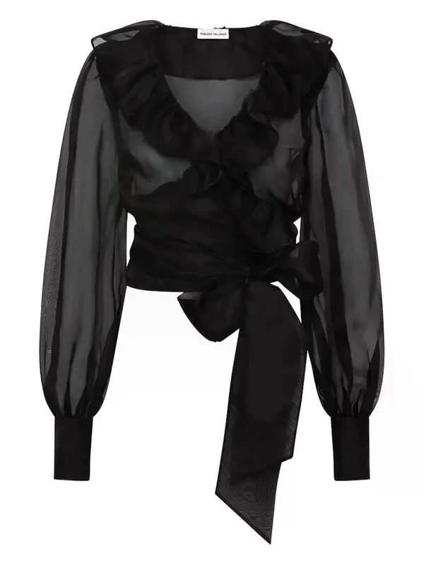 Rebecca Vallance Ruffled Wrap Top