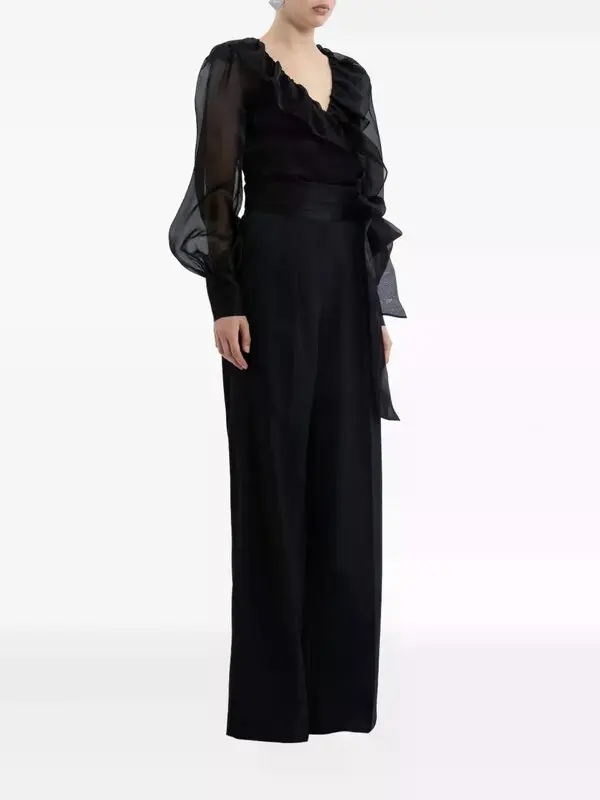 Rebecca Vallance Ruffled Wrap Top