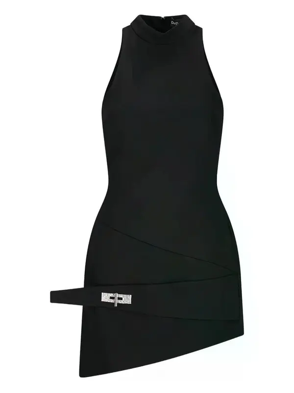 David Koma Asymmetric Halterneck Mini Dress