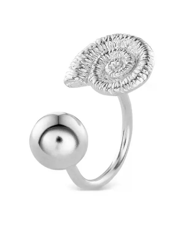 NO MORE Sea Snail Open Ring - Silver