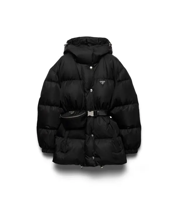 Prada Re-nylon Down Jacket - Black