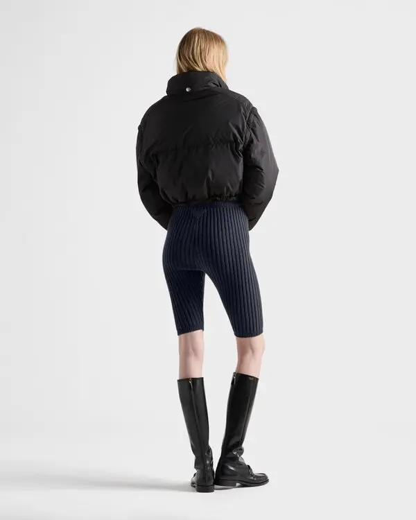 Prada Cropped Re-nylon Down Jacket