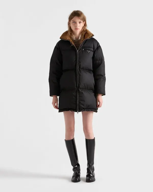 Prada Re-nylon Down Jacket - Black | Editorialist