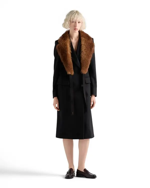 Prada Double-breasted Cashmere Coat