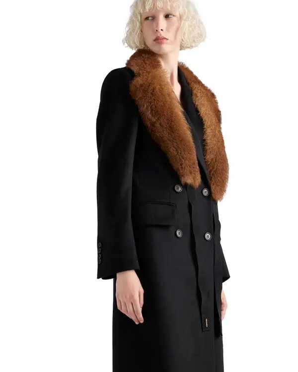 Prada Double-breasted Cashmere Coat