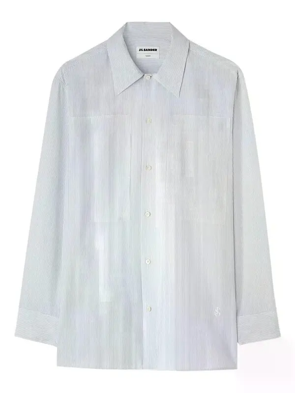 JIL SANDER Striped Shirt - Blue
