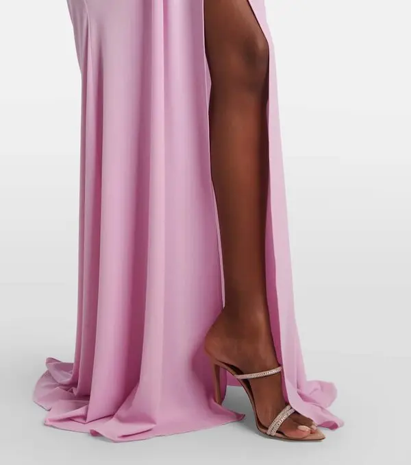 Alex Perry Gathered Crêpe Jersey Gown