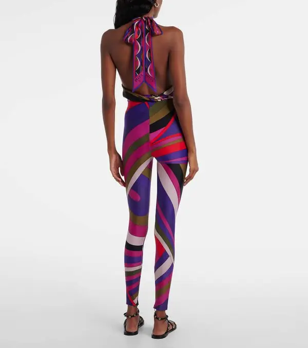 Emilio Pucci Iride Jersey Leggings