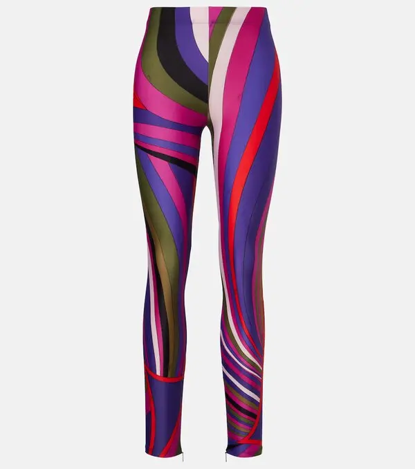 Emilio Pucci Iride Jersey Leggings - Multicoloured