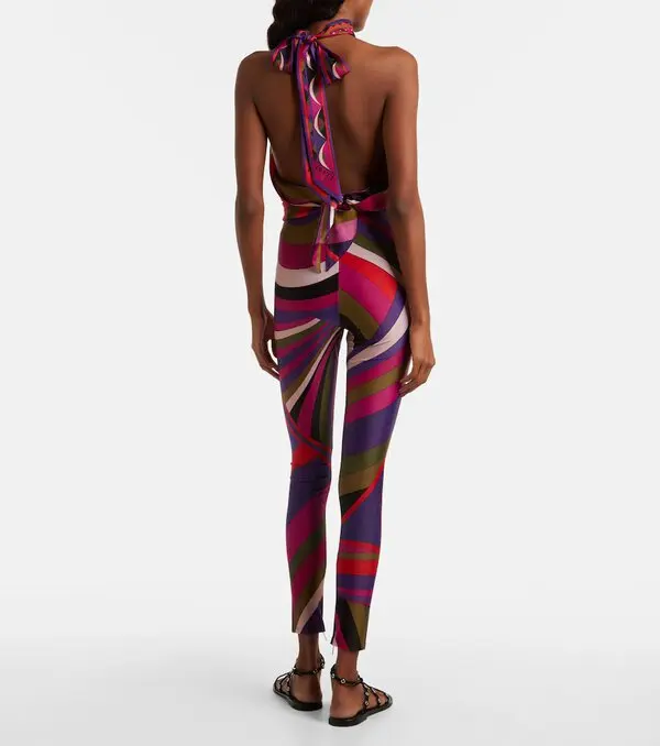 Emilio Pucci Iride Jersey Leggings - Multicoloured