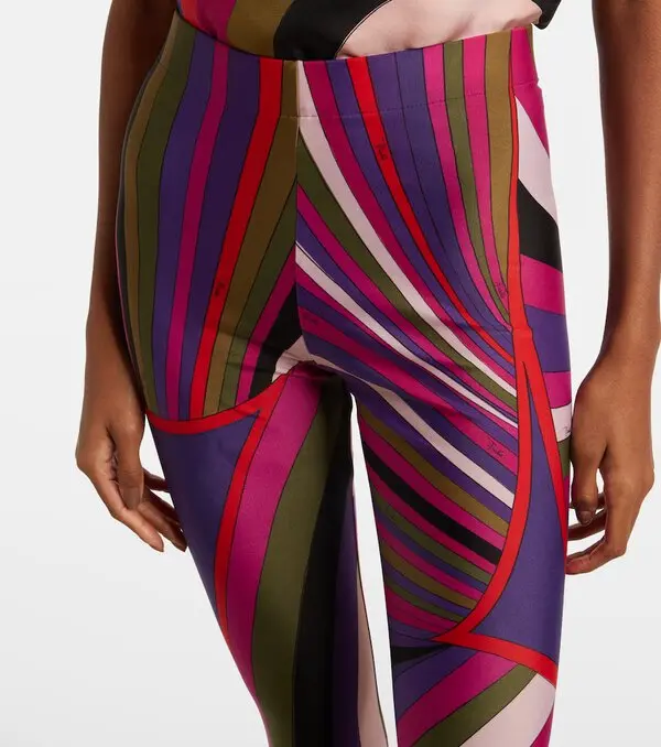 Emilio Pucci Iride Jersey Leggings - Multicoloured